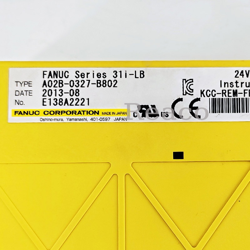 FANUC 31i-LB A02B-0327-B802 Controller system. - REACO