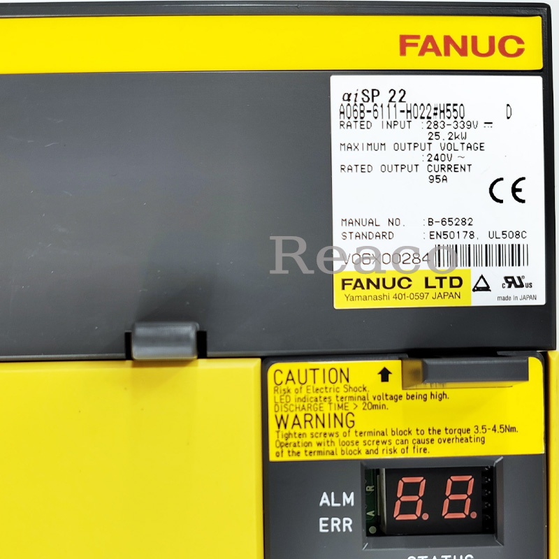 FANUC A06B-6111-H022#H550 or A06B6111H022#H550 SPINDLE AMPLIFIER - REACO