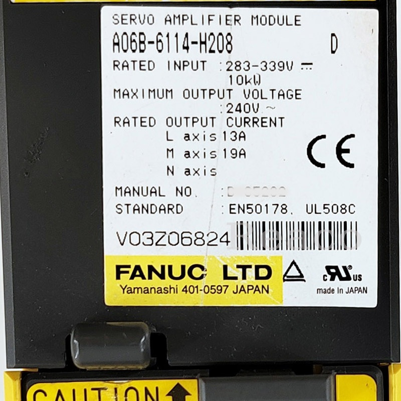 FANUC A06B-6114-H208 or A06B6114H208 SERVO AMPLIFIER - REACO