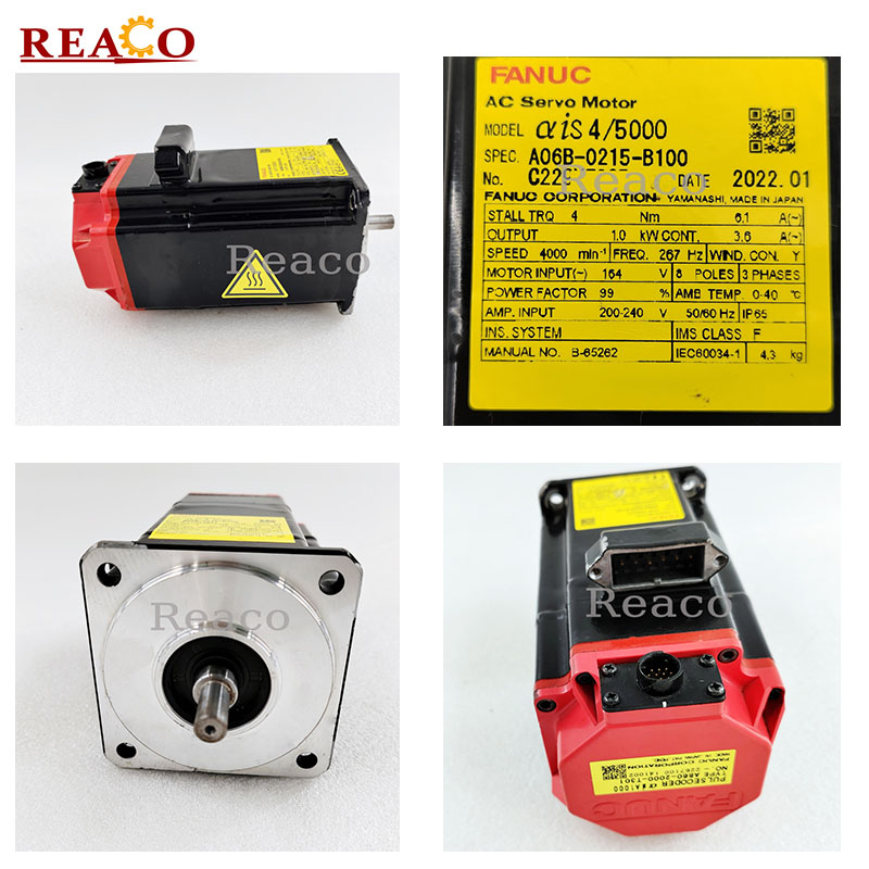 Fanuc A06B-0215-B100 or A06B0215B100 AC Servo Motor - REACO