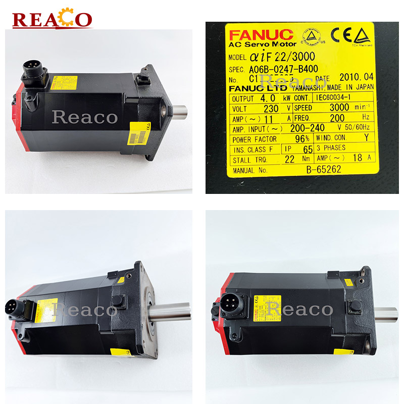 Fanuc A06B-0247-B400 or A06B0247B400 AC Servo Motor - REACO