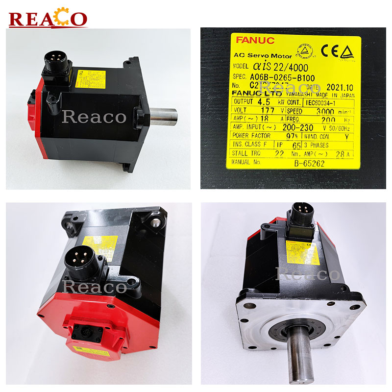 Fanuc A06B-0265-B100 or A06B0265B100 AC Servo Motor - REACO
