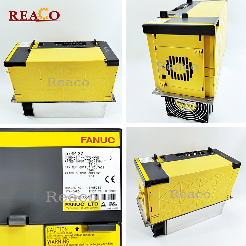 FANUC A06B-6111-H022#H550 or A06B6111H022#H550 SPINDLE AMPLIFIER - REACO